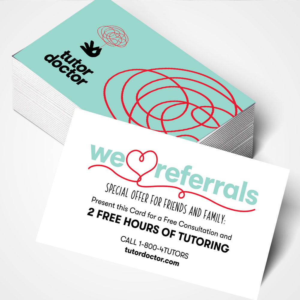 Refer A Friend Business Cards Examples Referral Card For Premier Eye